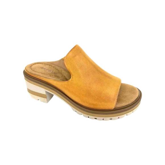 Salvia | Shoes | New Salvia Womens Harper Sandals In Butterscotch ...